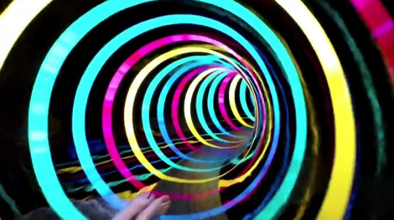 LED water slide is the trippiest water park attraction yet