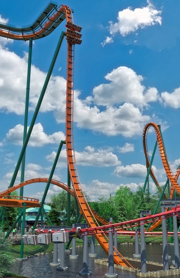 Canada's Wonderland unveils record breaking YUKON STRIKER dive coaster
